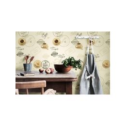 A.S. Cr&eacute;ation A.S. Cr&eacute;ation Tapete Coffee Delight in Creme-Beige | Gr.: onesize