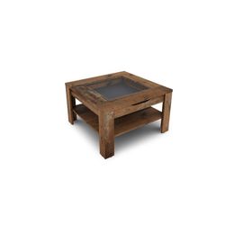 ByLiving Couchtisch Ralph in Old Wood - (B) 67 x (H) 43 x (T) 67 cm | Gr.: onesize