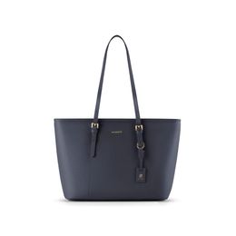 Lazarotti Bologna Leather Shopper Tasche Leder 35 cm in navy | Gr.: onesize