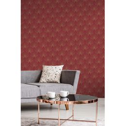 A.S. Cr&eacute;ation A.S. Cr&eacute;ation Tapete Deco Luxe in Rot-Gold | Gr.: onesize