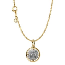 Pandora Damen Schmuck-Set Kette mit Anh&auml;nger Amor Goldfarben | Gr.: onesize