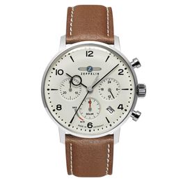 Zeppelin Herrenuhr Solar Chronograph LZ129 Hindenburg Braun | Gr.: onesize