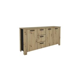 ByLiving Sideboard FARO in Artisan Eiche (Eiche-Optik) - B 160, H 84, T 40 cm | Gr.: onesize