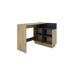 ByLiving Schreibtisch BERNI in Artisan Eiche (Eiche-Optik) - B 102, H 77,5, T 80 cm | Gr.: onesize