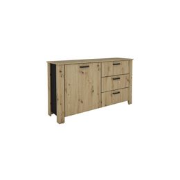 ByLiving Sideboard FARO in Artisan Eiche (Eiche-Optik) - B 140, H 84, T 40 cm | Gr.: onesize