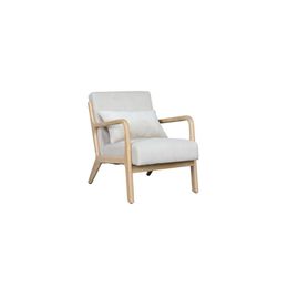 ByLiving Sessel NOHR in off-white (wei&szlig;) - B 65,2, H 80,6, T 76 cm | Gr.: onesize