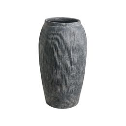 Beliani Blumenvase ARGINO in Grau - (W) 28 x (H) 50 x (L) 28 cm | Gr.: onesize