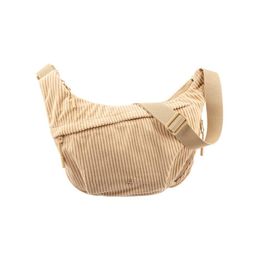 Prato SC08 zeitlose zeitlose Umh&auml;ngetasche aus Breitcord in light beige | Gr.: onesize
