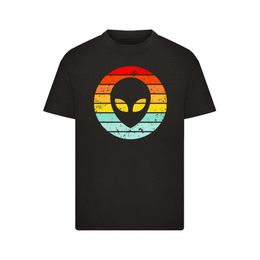 F4NT4STIC T-Shirt Alien Retro Sonnenuntergang in schwarz | Gr.: 110/116