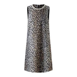 Oui A-Linien-Kleid in dk camel black | Gr.: 34