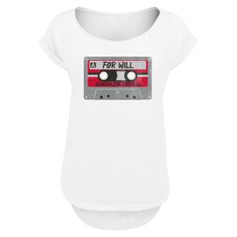 F4NT4STIC Long T-Shirt Stranger Things Cassette For Will in wei&szlig; | Gr.: S