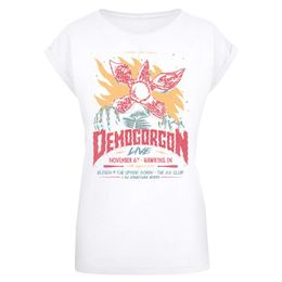 F4NT4STIC T-Shirt Stranger Things Demogorgon Poster in wei&szlig; | Gr.: M