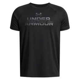 Under Armour Sportshirt "Split Wordmark T-Shirt (Tech)" in Schwarz | Gr.: S