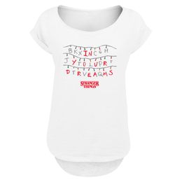 F4NT4STIC Long Cut T-Shirt Stranger Things In Your Dreams Netflix TV Series in wei&szlig; | Gr.: S