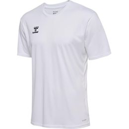 Hummel T-Shirt "Hmlessential Jersey S/S" in Wei&szlig; | Gr.: L