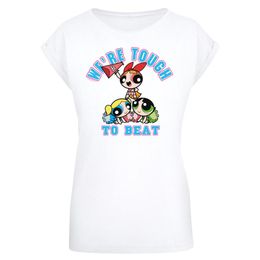 F4NT4STIC Extended Shoulder T-Shirt Powerpuff Girls Tough To Beat in wei&szlig; | Gr.: 5XL
