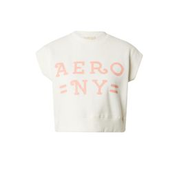 A&eacute;ropostale T-Shirt 'AERO NY' Damen Gr&ouml;&szlig;e XL apricot / offwhite
