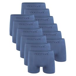 Normani 12 St&uuml;ck Mikrofaser-Boxershorts f&uuml;r Herren in Blau/Hellblau | Gr.: S/M