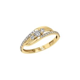 Amor Ring Damen Gr&ouml;&szlig;e 54 gold / transparent
