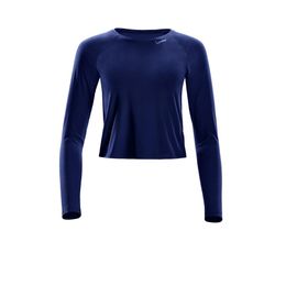 WINSHAPE Functional Light and Soft Cropped Long Sleeve Top AET119LS in dark blue | Gr.: XXL
