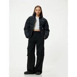 KOTON Between-Season Jacket 'ANORAK' female Black size 50