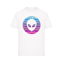 F4NT4STIC T-Shirt Alien Kopf in wei&szlig; | Gr.: 146/152