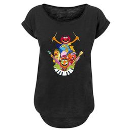 F4NT4STIC T-Shirt Disney Muppets Dr. Teeth and The Electric Mayhem in schwarz | Gr.: XS