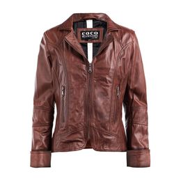 CBL Damen Lederjacke in mokka | Gr.: 46