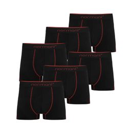 Normani 6 Herren Baumwoll-Boxershorts in Rot | Gr.: XL