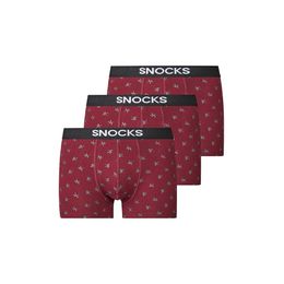 SNOCKS Boxer shorts male Red size XL