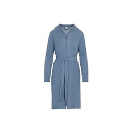 M&ouml;ve M&ouml;ve Bademantel mit Kapuze Homewear in steel blue | Gr.: XL