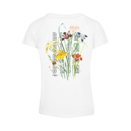 F4NT4STIC Ladies Box T-Shirt Bl&oacute;m Blumenstrauss in wei&szlig; | Gr.: 5XL