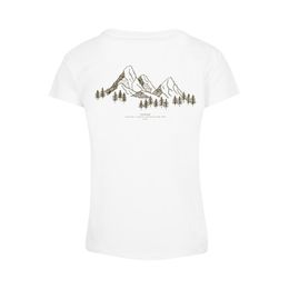 F4NT4STIC Ladies Box T-Shirt Mountain in wei&szlig; | Gr.: L
