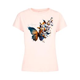F4NT4STIC Ladies Box T-Shirt Schmetterling in pink | Gr.: L