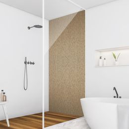 Duschr&uuml;ckwand 3D-Struktur Fein geb&uuml;rstetes Gold