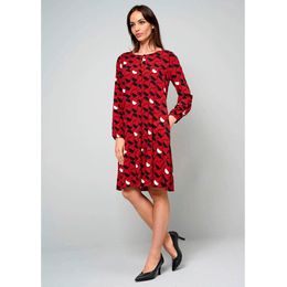 Alba Moda Kleid mit grafischem Dessin in rot | Gr.: 34