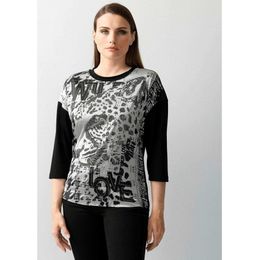 Alba Moda Shirt mit platziertem Druck in schwarz | Gr.: 34
