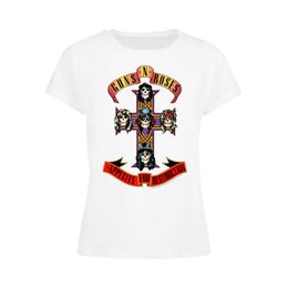 F4NT4STIC Ladies Box Tee Guns 'n' Roses Appetite For Destruction in wei&szlig; | Gr.: 5XL