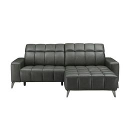 U.N.O uno Ecksofa mit Relaxfunktion Luzern grau Maße (cm): B: 256 H: 83 T: 179.0 » Höffner
