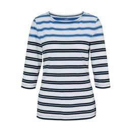 Joy Sportswear 3/4-Arm-Shirt JANETTE in white breeze stripes | Gr.: 50