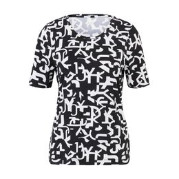 Joy Sportswear T-Shirt LOTTA in black/white print | Gr.: 38