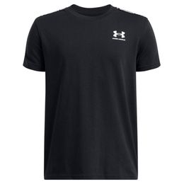 Under Armour Sportshirt "Icon Taped T-Shirt" in Schwarz | Gr.: M