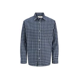 Jack & Jones Jack and Jones Flanellhemd JORJAMES Flannel Check Shirt LS in Blau | Gr.: L