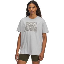 Under Armour Sportshirt "Rival Os Campus T-Shirt" in Grau | Gr.: L