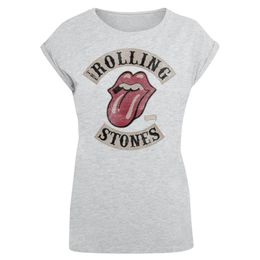 F4NT4STIC Extended Shoulder T-Shirt The Rolling Stones Tour '78 in grau meliert | Gr.: XXL