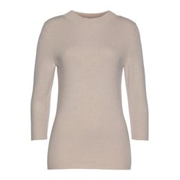 Lascana 3/4 Arm-Pullover in beige-meliert | Gr.: 36-38