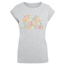 F4NT4STIC T-Shirt Internationaler Frauentag Girl Power Patriarchat in grau meliert | Gr.: XXL