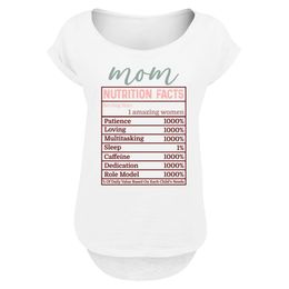 F4NT4STIC T-Shirt Muttertag Mama Nährwerte Lustig in weiß | Gr.: S