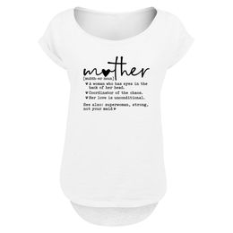 F4NT4STIC T-Shirt Muttertag Superwoman Mama in wei&szlig; | Gr.: S