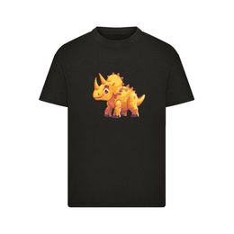 F4NT4STIC T-Shirt S&uuml;&szlig;er Triceratops Dinosaurier in schwarz | Gr.: 158/164